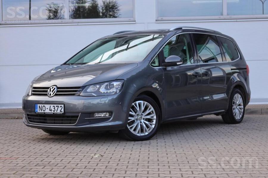 Grey Volkswagen Sharan 2011 in Riga, with an engine capacity of 2.00 L and mileage of 225 thousand km for 6595 €, photo 1 on AUTOMOTO.COM.LV
