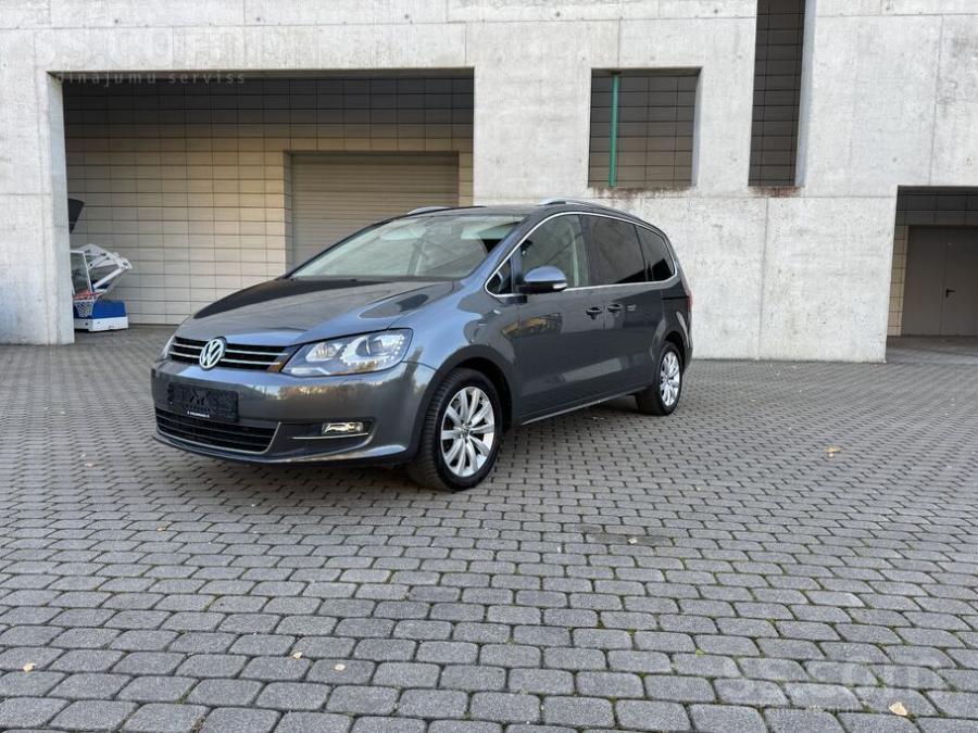 Grey Volkswagen Sharan 2012 in Jelgava, with an engine capacity of 2.00 L and mileage of 0 thousand km for 10150 €, photo 6 on AUTOMOTO.COM.LV