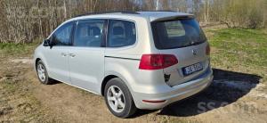 Grey Volkswagen Sharan 2012 in Kuldiga, with an engine capacity of 2.00 L and mileage of 354 thousand km for 4899 €, photo 9 on AUTOMOTO.COM.LV