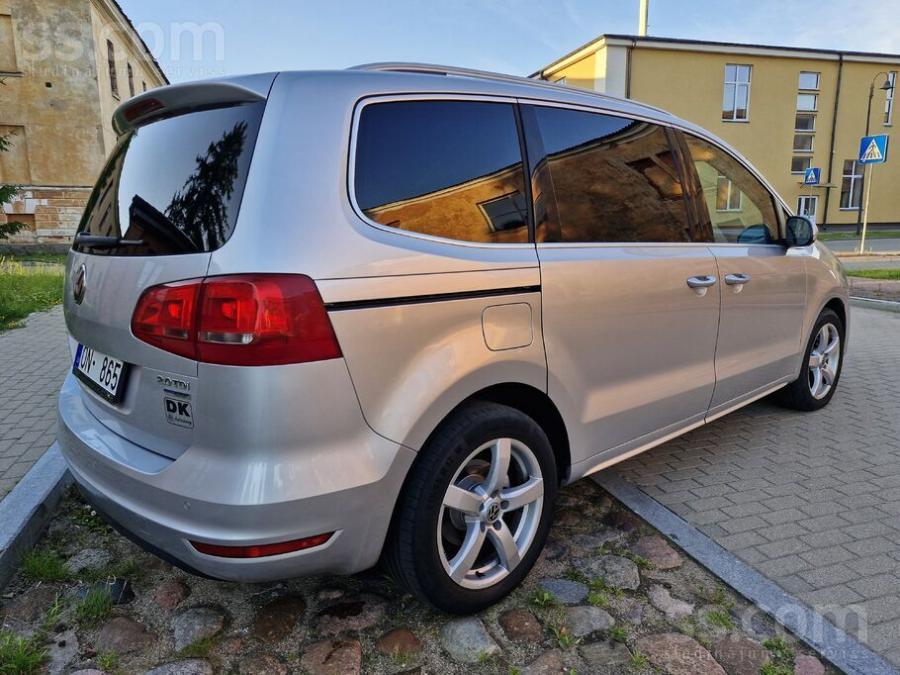 Pelēks Volkswagen Sharan 2012 Daugavpils, ar dzinēja tilpumu 2.00 L un nobraukumu 250 tūkst. km par 8250 €, foto 9 vietnē AUTOMOTO.COM.LV
