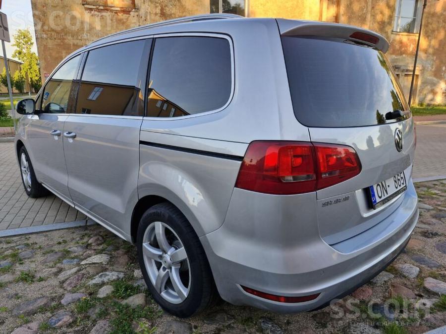 Pelēks Volkswagen Sharan 2012 Daugavpils, ar dzinēja tilpumu 2.00 L un nobraukumu 250 tūkst. km par 8250 €, foto 10 vietnē AUTOMOTO.COM.LV