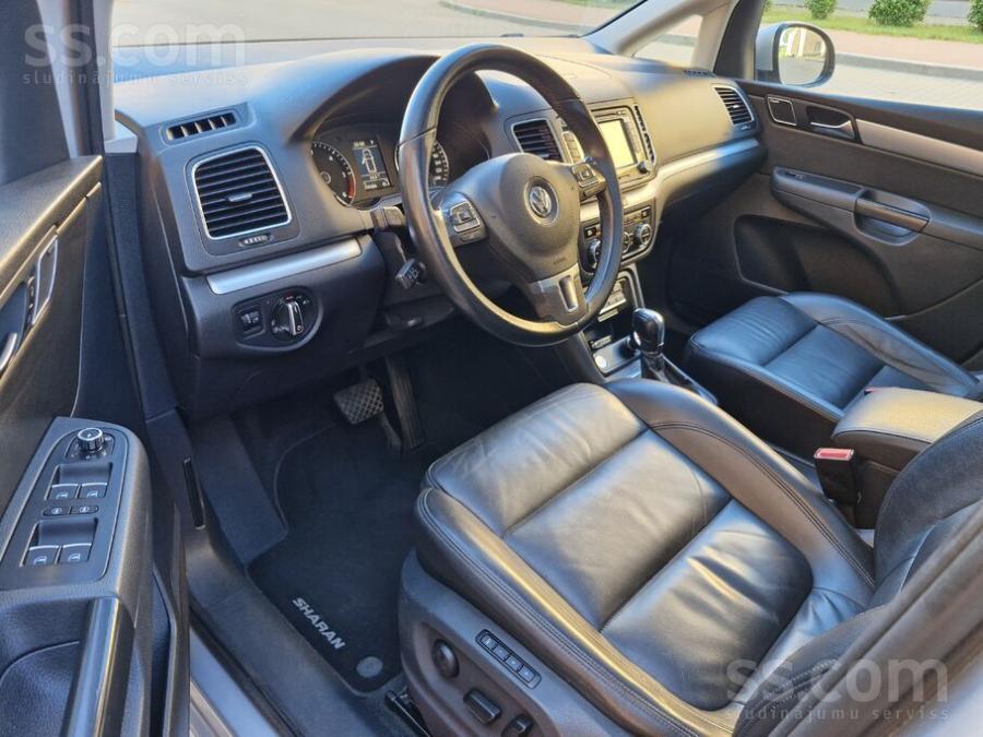 Pelēks Volkswagen Sharan 2012 Daugavpils, ar dzinēja tilpumu 2.00 L un nobraukumu 250 tūkst. km par 8250 €, foto 15 vietnē AUTOMOTO.COM.LV