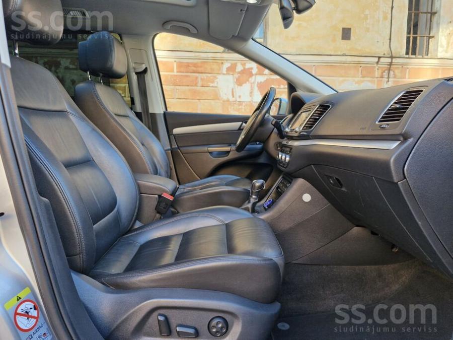 Pelēks Volkswagen Sharan 2012 Daugavpils, ar dzinēja tilpumu 2.00 L un nobraukumu 250 tūkst. km par 8250 €, foto 17 vietnē AUTOMOTO.COM.LV