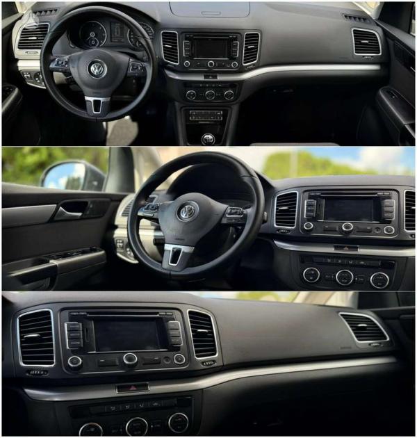 Grey Volkswagen Sharan 2013 in Kaunas, with an engine capacity of 2.00 L and mileage of 270 thousand km for 7900 €, photo 2 on AUTOMOTO.COM.LV