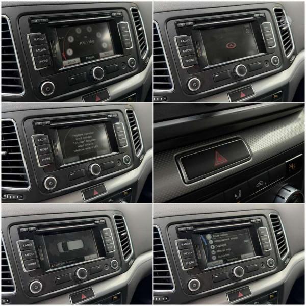 Grey Volkswagen Sharan 2013 in Kaunas, with an engine capacity of 2.00 L and mileage of 270 thousand km for 7900 €, photo 9 on AUTOMOTO.COM.LV