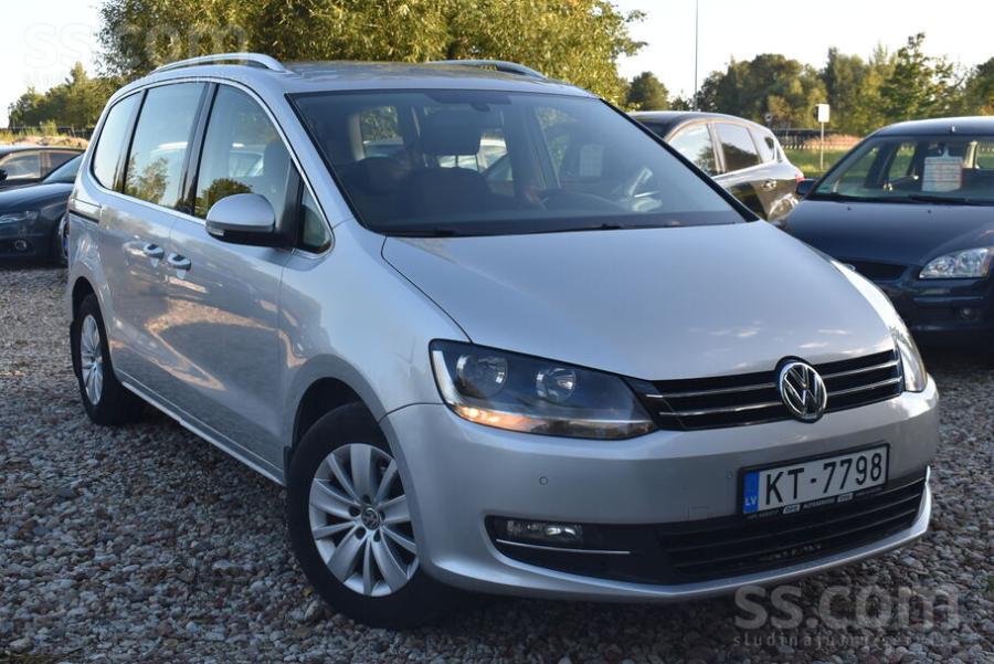 Grey Volkswagen Sharan 2013 in Kuldiga, with an engine capacity of 2.00 L and mileage of 0 thousand km for 7300 €, photo 5 on AUTOMOTO.COM.LV