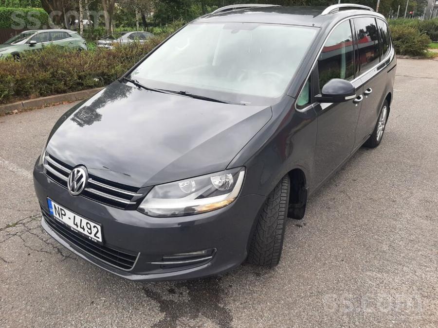 Pelēks Volkswagen Sharan 2014 Rīga, ar dzinēja tilpumu 2.00 L un nobraukumu 30 tūkst. km par 10000 €, foto 1 vietnē AUTOMOTO.COM.LV