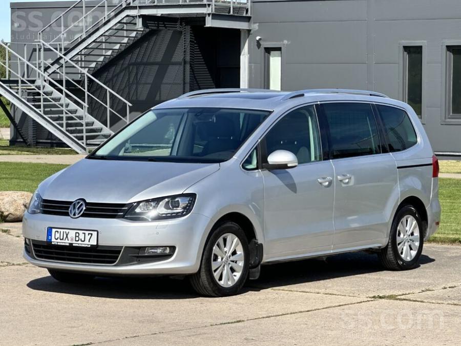 Grey Volkswagen Sharan 2014 in Riga, with an engine capacity of 2.00 L and mileage of 282 thousand km for 8299 €, photo 5 on AUTOMOTO.COM.LV