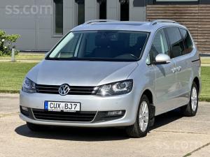 Grey Volkswagen Sharan 2014 in Riga, with an engine capacity of 2.00 L and mileage of 282 thousand km for 8299 €, photo 6 on AUTOMOTO.COM.LV