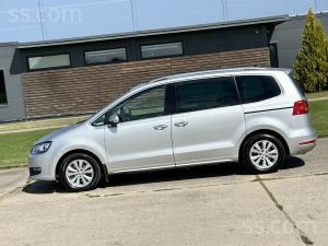 Grey Volkswagen Sharan 2014 in Riga, with an engine capacity of 2.00 L and mileage of 282 thousand km for 8299 €, photo 14 on AUTOMOTO.COM.LV