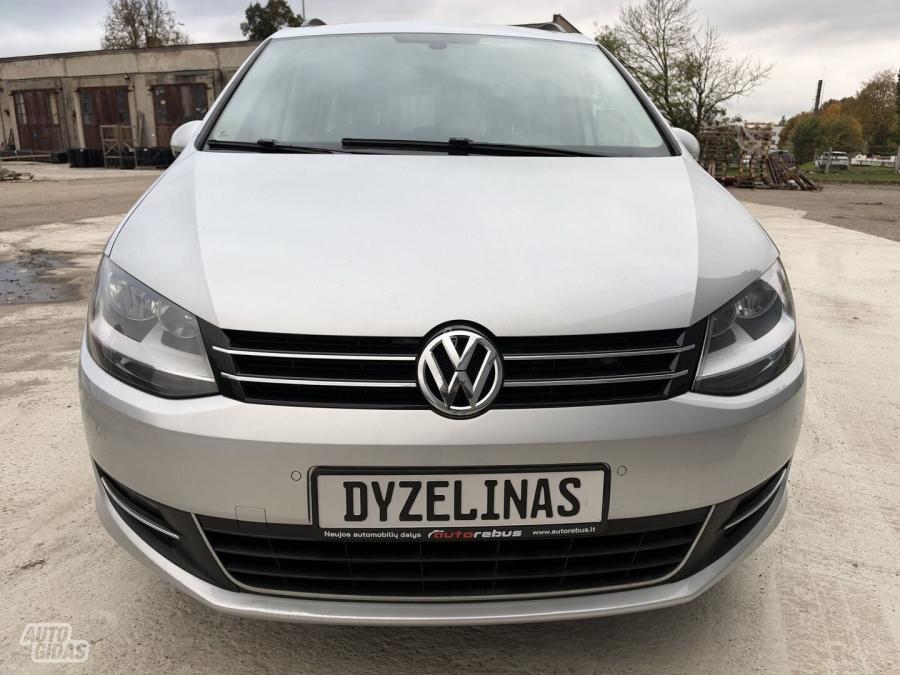 Grey Volkswagen Sharan 2014 in Kaunas, with an engine capacity of 2.00 L and mileage of 298 thousand km for 6800 €, photo 14 on AUTOMOTO.COM.LV