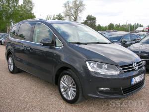 Grey Volkswagen Sharan 2015 in Riga, with an engine capacity of 2.00 L and mileage of 235 thousand km for 9650 €, photo 3 on AUTOMOTO.COM.LV