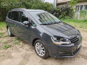 Grey Volkswagen Sharan 2015 in Riga, with an engine capacity of 2.00 L and mileage of 316 thousand km for 7300 €, photo  on AUTOMOTO.COM.LV