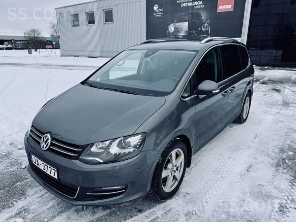 Grey Volkswagen Sharan 2016 in Riga, with an engine capacity of 2.00 L and mileage of 190 thousand km for 14250 €, photo 1 on AUTOMOTO.COM.LV