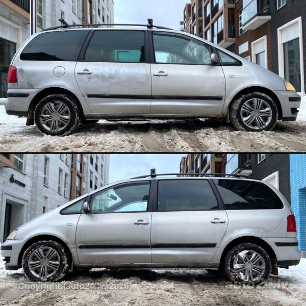 Pelēks Volkswagen Sharan 2003 Tallina, ar dzinēja tilpumu 1.90 L un nobraukumu 297 tūkst. km par 699 €, foto 5 vietnē AUTOMOTO.COM.LV