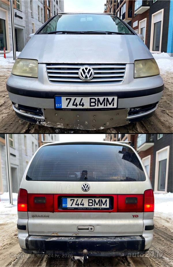 Pelēks Volkswagen Sharan 2003 Tallina, ar dzinēja tilpumu 1.90 L un nobraukumu 297 tūkst. km par 699 €, foto 6 vietnē AUTOMOTO.COM.LV
