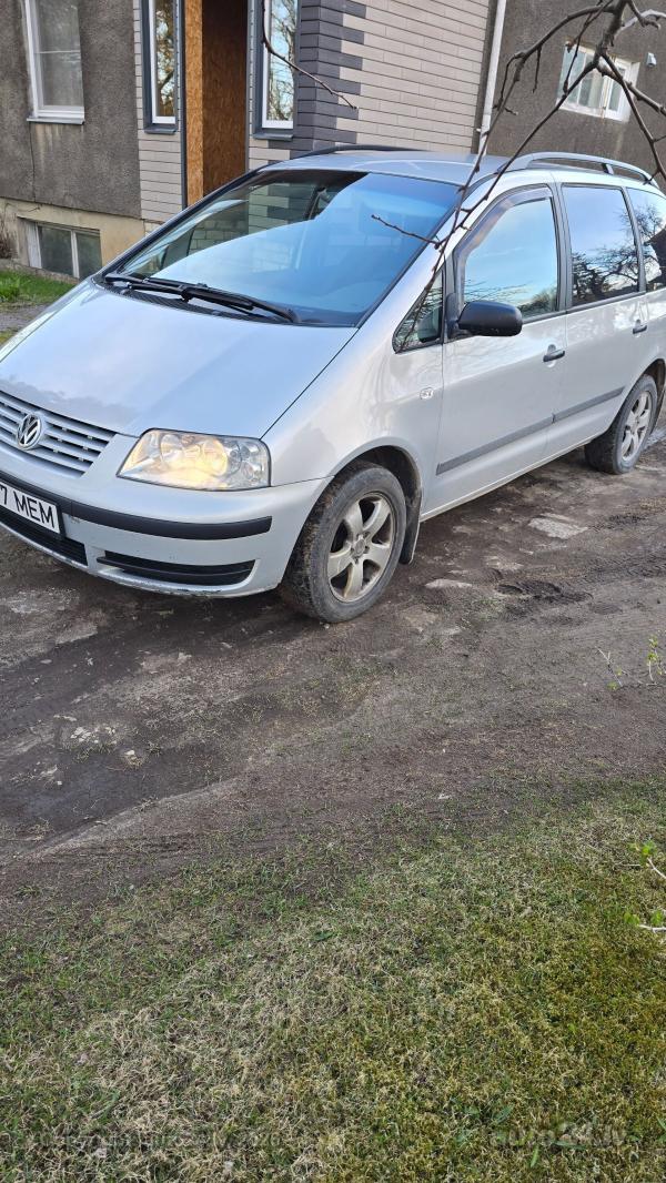 Grey Volkswagen Sharan 2003 in Tallinn, with an engine capacity of 1.90 L and mileage of 0 thousand km for 2000 €, photo 4 on AUTOMOTO.COM.LV