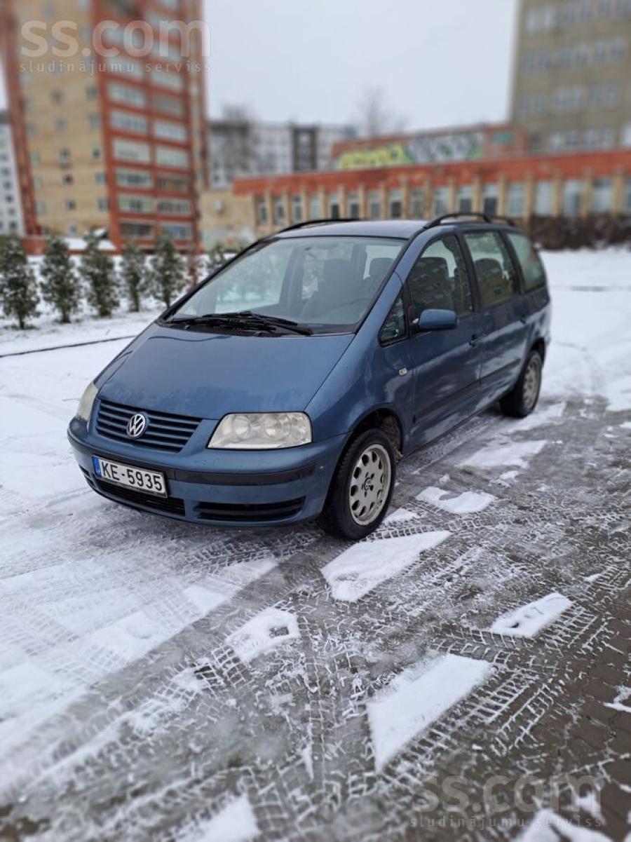 Volkswagen Sharan 2000 Rīga, ar dzinēja tilpumu 1.90 L un nobraukumu 342 tūkst. km par 1500 €, foto 1 vietnē AUTOMOTO.COM.LV