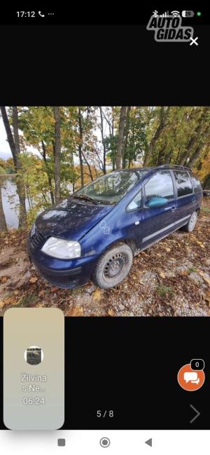 Volkswagen Sharan 2000 Jurbarkas, ar dzinēja tilpumu 1.90 L un nobraukumu 397 tūkst. km par 550 €, foto 7 vietnē AUTOMOTO.COM.LV