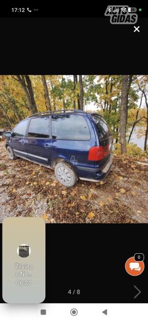 Volkswagen Sharan 2000 Jurbarkas, ar dzinēja tilpumu 1.90 L un nobraukumu 397 tūkst. km par 550 €, foto 8 vietnē AUTOMOTO.COM.LV