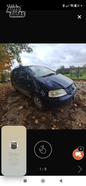 Volkswagen Sharan 2000 Jurbarkas, ar dzinēja tilpumu 1.90 L un nobraukumu 397 tūkst. km par 550 €, foto 10 vietnē AUTOMOTO.COM.LV