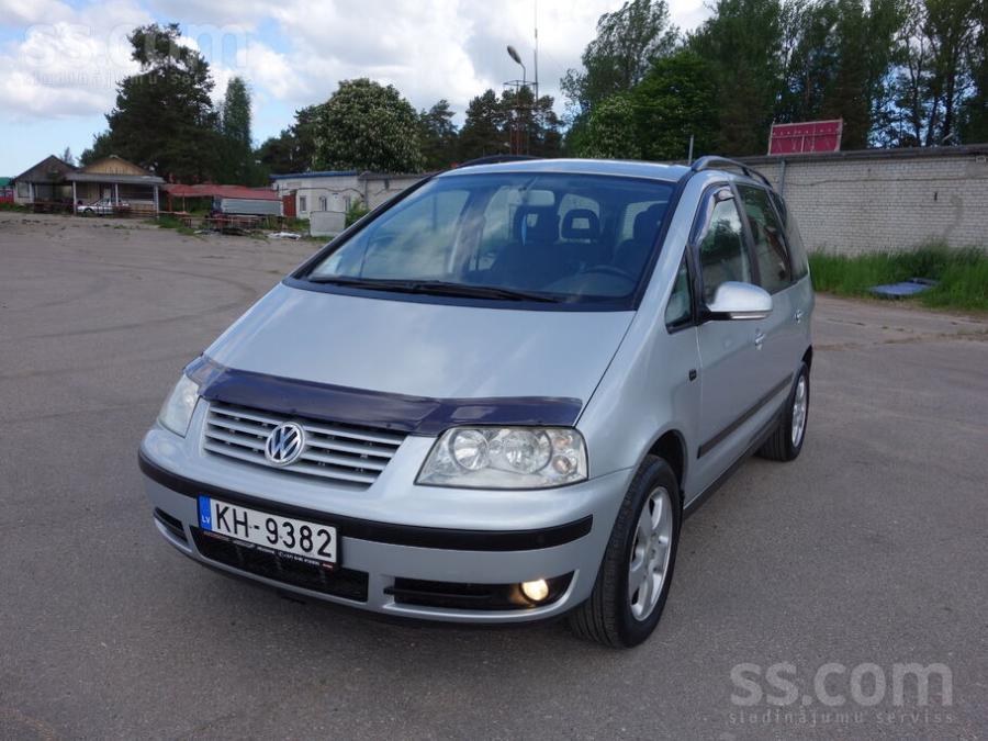 Volkswagen Sharan 2004 Rīga, ar dzinēja tilpumu 1.90 L un nobraukumu 294 tūkst. km par 2350 €, foto 2 vietnē AUTOMOTO.COM.LV