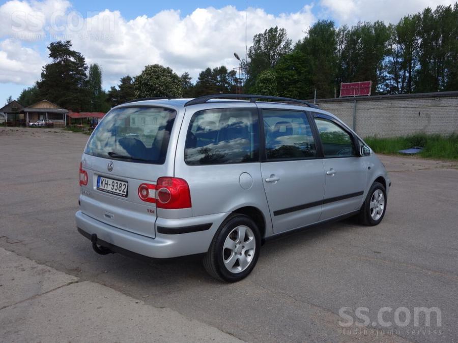 Volkswagen Sharan 2004 Rīga, ar dzinēja tilpumu 1.90 L un nobraukumu 294 tūkst. km par 2350 €, foto 24 vietnē AUTOMOTO.COM.LV