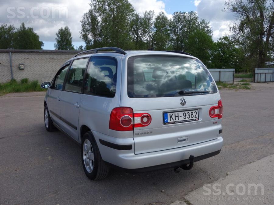 Volkswagen Sharan 2004 Rīga, ar dzinēja tilpumu 1.90 L un nobraukumu 294 tūkst. km par 2350 €, foto 34 vietnē AUTOMOTO.COM.LV