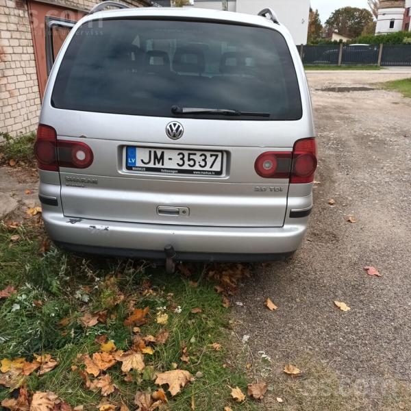 Volkswagen Sharan 2008 in Riga, with an engine capacity of 2.00 L and mileage of 0 thousand km for 3000 €, photo 1 on AUTOMOTO.COM.LV