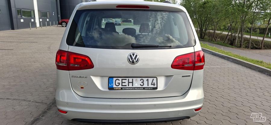 Volkswagen Sharan 2013 in Vilnius, with an engine capacity of 1.40 L and mileage of 138 thousand km for 6300 €, photo 8 on AUTOMOTO.COM.LV