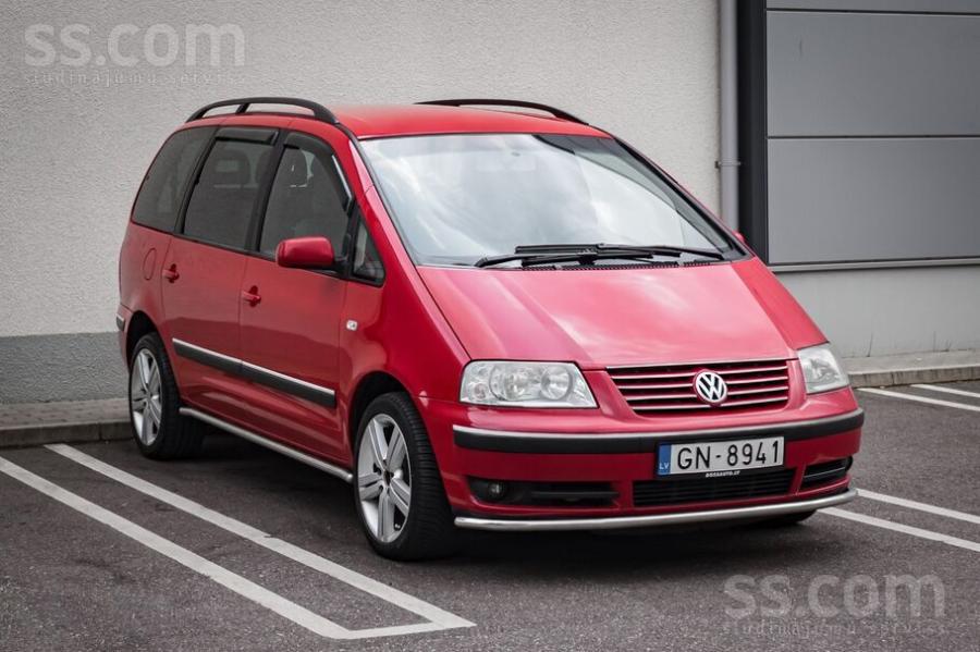 Sarkans Volkswagen Sharan 2000 Rīga, ar dzinēja tilpumu 1.80 L un nobraukumu 0 tūkst. km par 1400 €, foto 3 vietnē AUTOMOTO.COM.LV