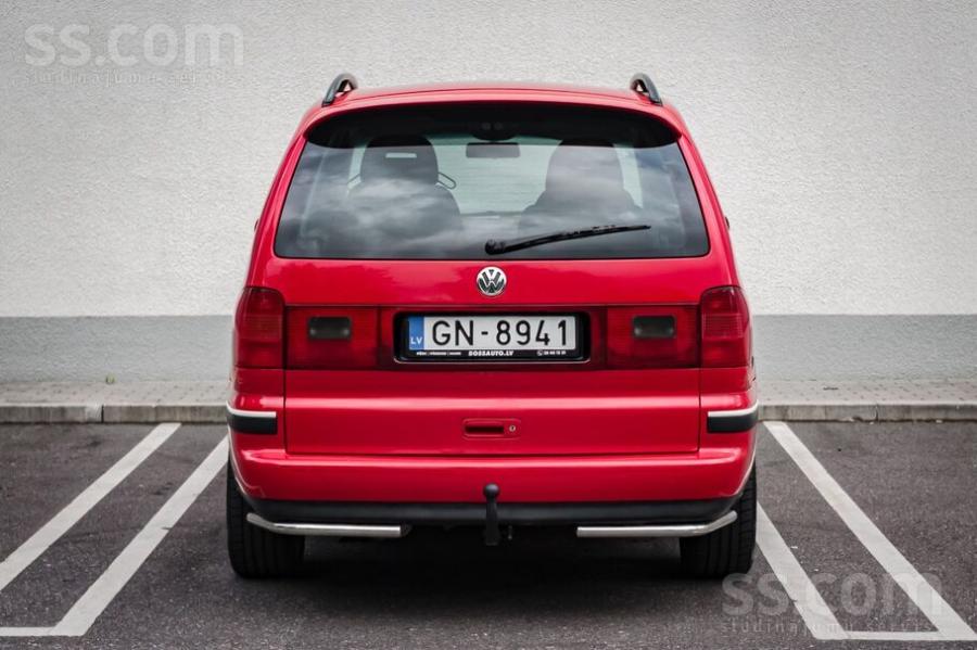 Sarkans Volkswagen Sharan 2000 Rīga, ar dzinēja tilpumu 1.80 L un nobraukumu 0 tūkst. km par 1400 €, foto 5 vietnē AUTOMOTO.COM.LV