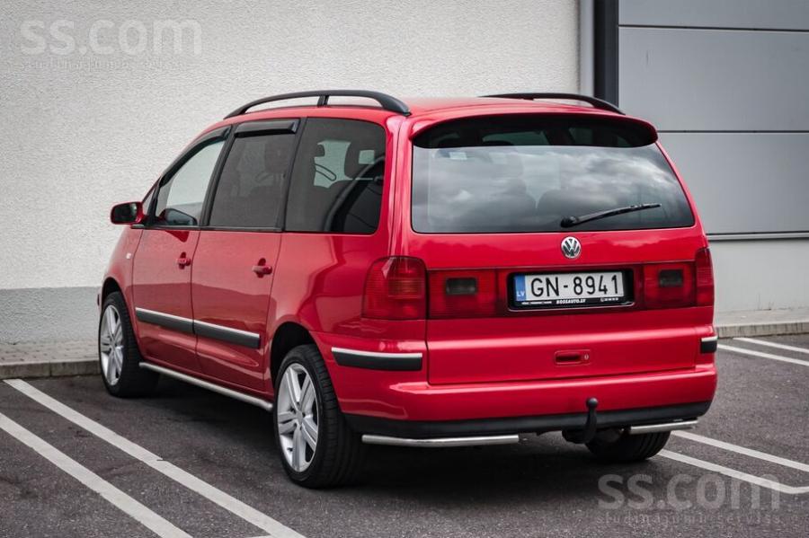 Sarkans Volkswagen Sharan 2000 Rīga, ar dzinēja tilpumu 1.80 L un nobraukumu 0 tūkst. km par 1400 €, foto 6 vietnē AUTOMOTO.COM.LV
