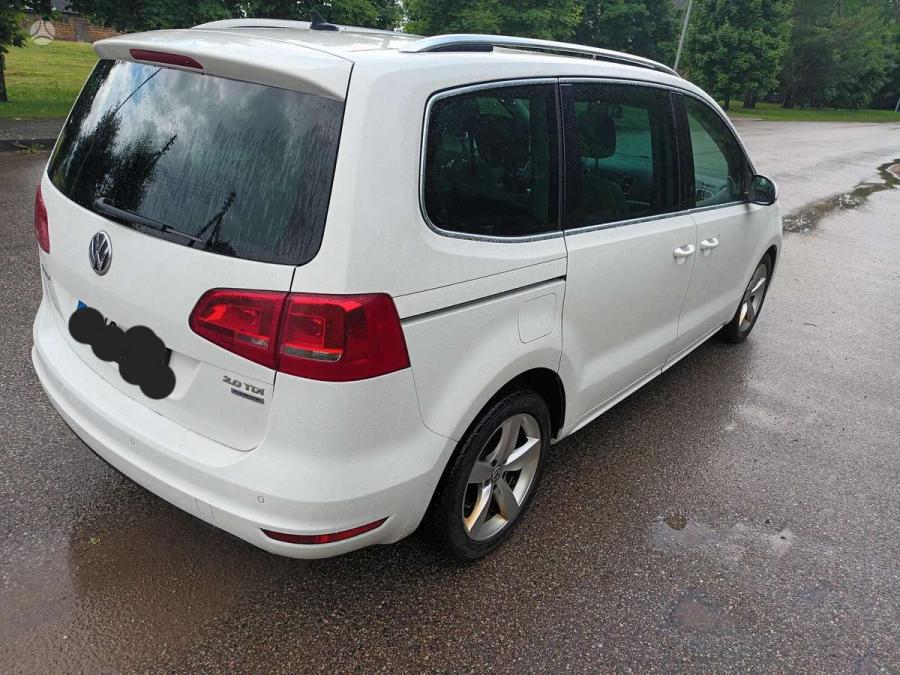 Balts Volkswagen Sharan 2011 Tauragė, ar dzinēja tilpumu 1.97 L un nobraukumu 340 tūkst. km par 4800 €, foto 5 vietnē AUTOMOTO.COM.LV