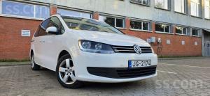 White Volkswagen Sharan 2012 in Riga, with an engine capacity of 2.00 L and mileage of 243 thousand km for 6000 €, photo  on AUTOMOTO.COM.LV