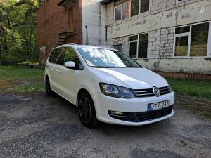 White Volkswagen Sharan 2012 in Alytus, with an engine capacity of 1.97 L and mileage of 401 thousand km for 6100 €, photo 7 on AUTOMOTO.COM.LV