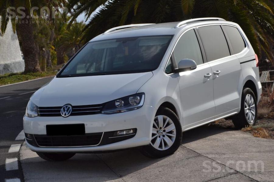 White Volkswagen Sharan 2016 in Tukums, with an engine capacity of 2.00 L and mileage of 257 thousand km for 10990 €, photo 26 on AUTOMOTO.COM.LV