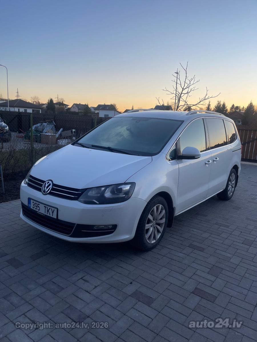 White Volkswagen Sharan 2014 in Tallinn, with an engine capacity of 2.00 L and mileage of 0 thousand km for 4000 €, photo 1 on AUTOMOTO.COM.LV