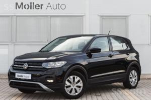 Black Volkswagen T-Cross 2019 in Ventspils, with an engine capacity of 1.00 L and mileage of 46 thousand km for 13450 €, photo  on AUTOMOTO.COM.LV