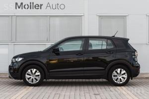 Black Volkswagen T-Cross 2019 in Ventspils, with an engine capacity of 1.00 L and mileage of 46 thousand km for 13450 €, photo 3 on AUTOMOTO.COM.LV