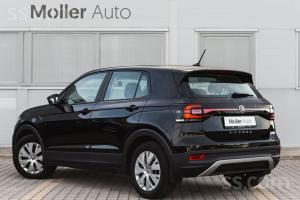 Black Volkswagen T-Cross 2019 in Ventspils, with an engine capacity of 1.00 L and mileage of 46 thousand km for 13450 €, photo 4 on AUTOMOTO.COM.LV