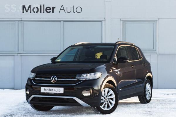 Black Volkswagen T-Cross 2020 in Ventspils, with an engine capacity of 1.00 L and mileage of 66 thousand km for 16100 €, photo 1 on AUTOMOTO.COM.LV