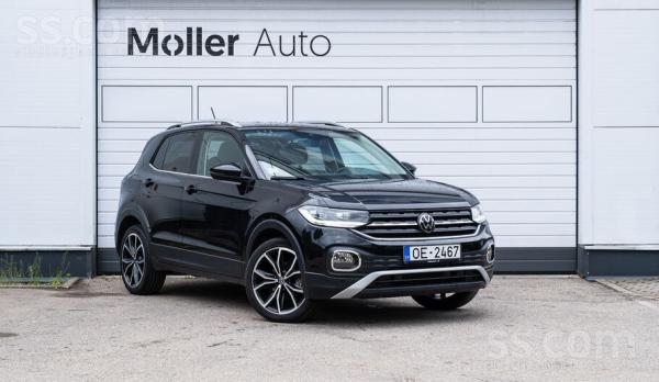 Black Volkswagen T-Cross 2021 in Riga, with an engine capacity of 1.00 L and mileage of 26 thousand km for 20600 €, photo 2 on AUTOMOTO.COM.LV