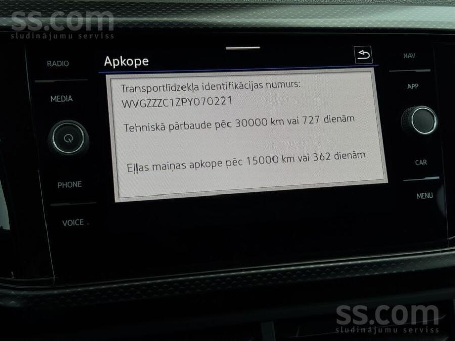 Черный Фольксваген T-Cross 2023 в Валмиера, объемом двигателя 1.00 л и пробегом 74 тыс. км за 16900 €, фото 17 на AUTOMOTO.COM.LV