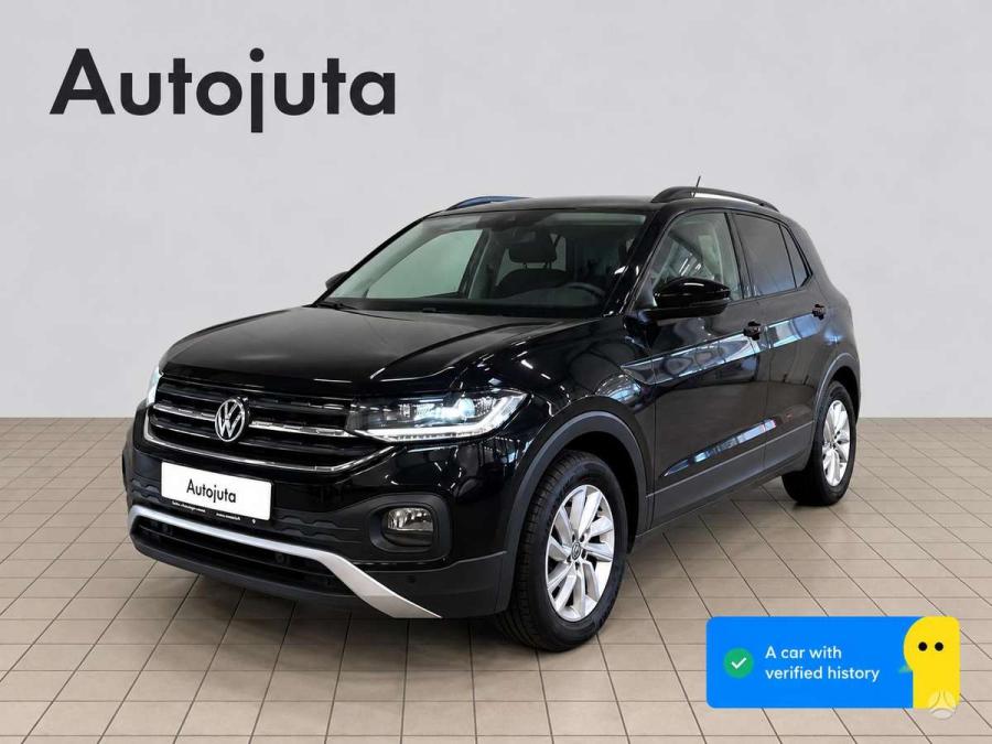 Черный Фольксваген T-Cross 2023 в Каунас, объемом двигателя 1.00 л и пробегом 64 тыс. км за 16900 €, фото 3 на AUTOMOTO.COM.LV