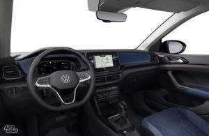 Black Volkswagen T-Cross 2024 in Kaunas, with an engine capacity of 1.00 L and mileage of 11 thousand km for 27529 €, photo 4 on AUTOMOTO.COM.LV
