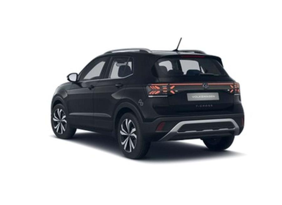 Black Volkswagen T-Cross 2024 in Kaunas, with an engine capacity of 1.00 L and mileage of 11 thousand km for 27529 €, photo 5 on AUTOMOTO.COM.LV