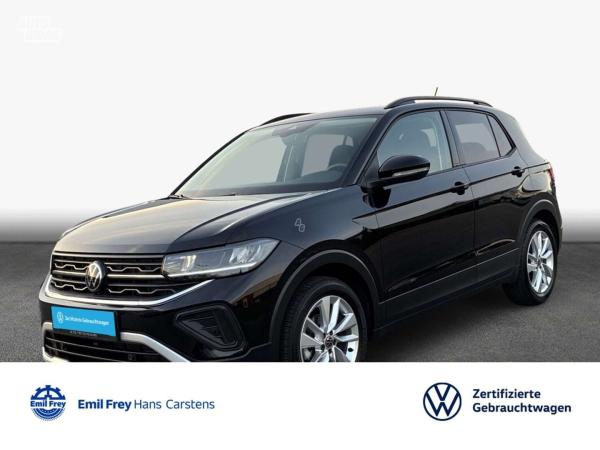 Melns Volkswagen T-Cross 2025 Kauņa, ar dzinēja tilpumu 1.00 L un nobraukumu 25 tūkst. km par 24307 €, foto 1 vietnē AUTOMOTO.COM.LV