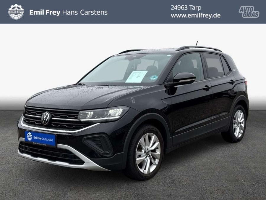 Black Volkswagen T-Cross 2025 in Kaunas, with an engine capacity of 1.00 L and mileage of 13 thousand km for 28285 €, photo 1 on AUTOMOTO.COM.LV