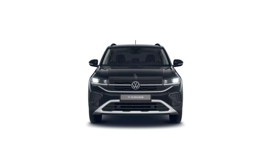 Black Volkswagen T-Cross 2025 in Kaunas, with an engine capacity of 1.00 L and mileage of 16 thousand km for 23689 €, photo 2 on AUTOMOTO.COM.LV